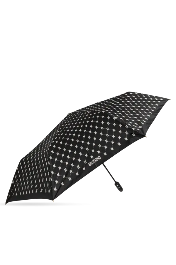 Moschino Foldable Umbrella With Monogram