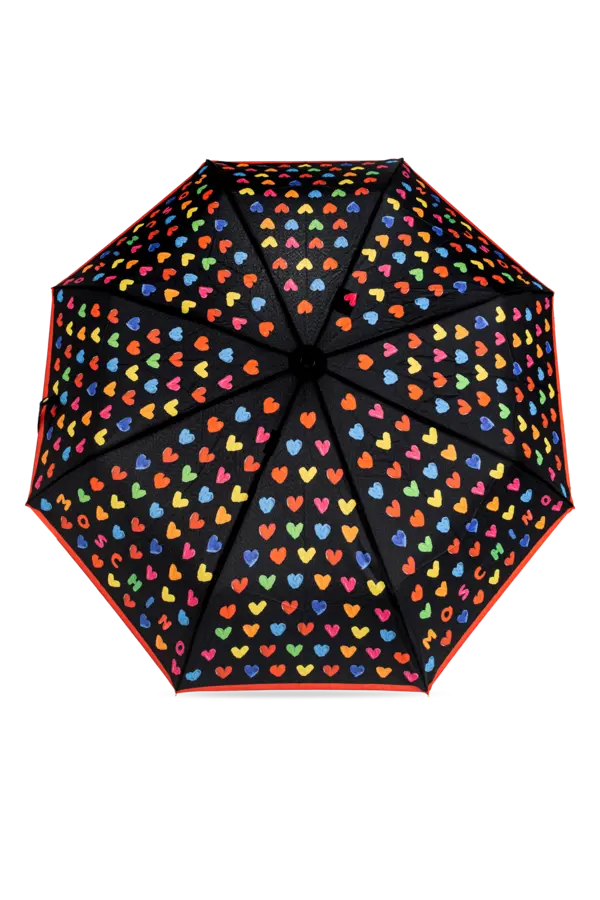Moschino Folding Umbrella With Colorful Print