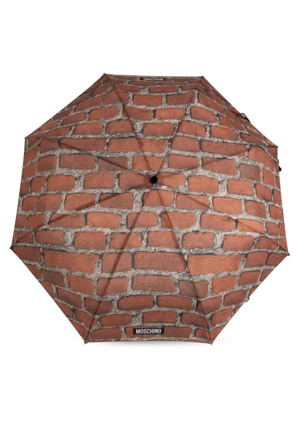 Moschino Folding Umbrella With Print