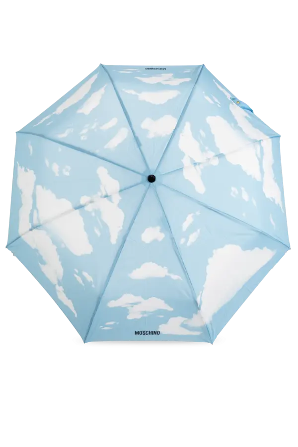 Moschino Folding Umbrella With Print