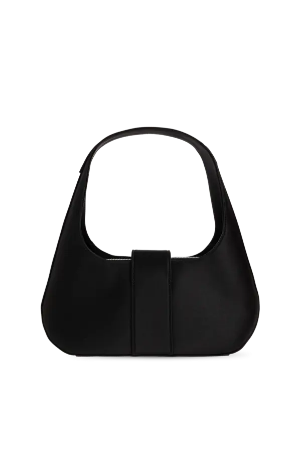 ROGER VIVIER Pilgrim Satin Shoulder Bag With Rhinestone Buckle