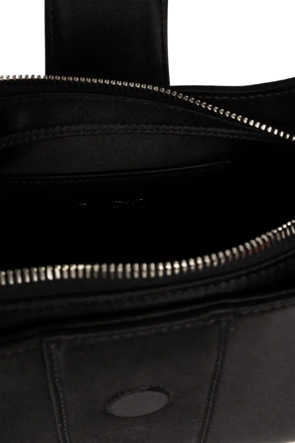ROGER VIVIER Pilgrim Satin Shoulder Bag With Rhinestone Buckle
