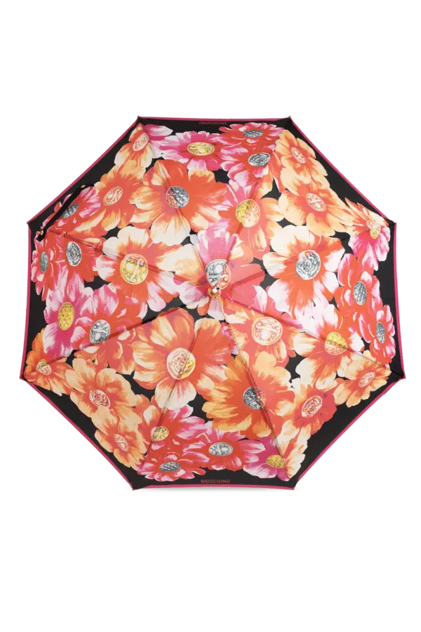 Moschino Parasol With Floral Motif