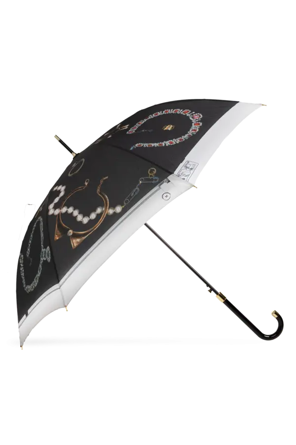 Moschino Parasol With Print - Black