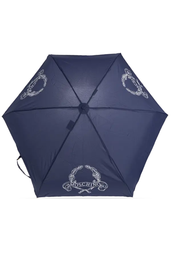 Moschino Small Folding Umbrella With Logo