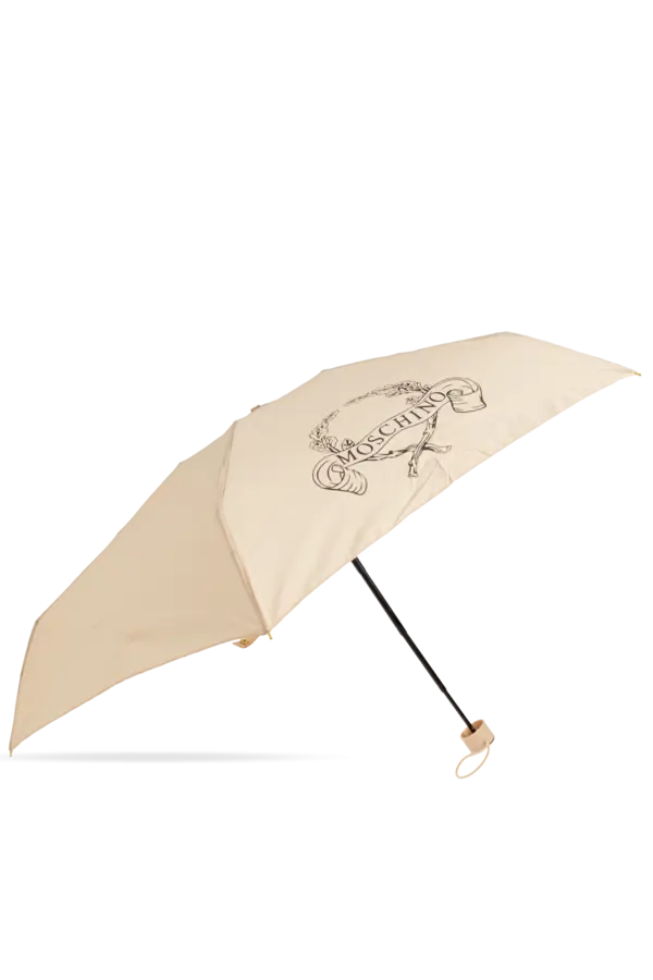 Moschino Small Folding Umbrella With Logo