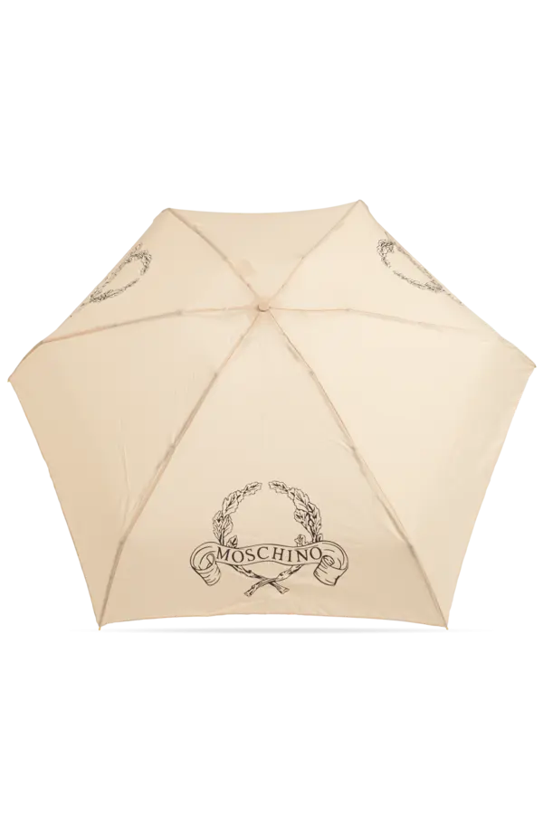 Moschino Small Folding Umbrella With Logo