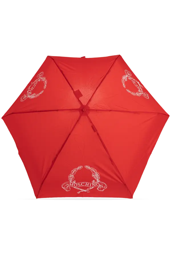 Moschino Small Folding Umbrella With Logo