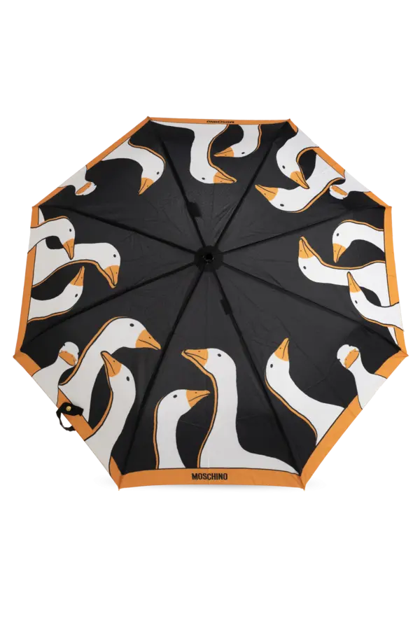 Moschino Folding Umbrella With Print