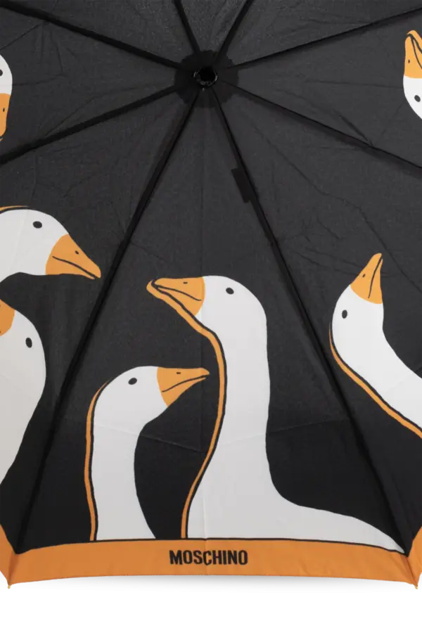 Moschino Folding Umbrella With Print