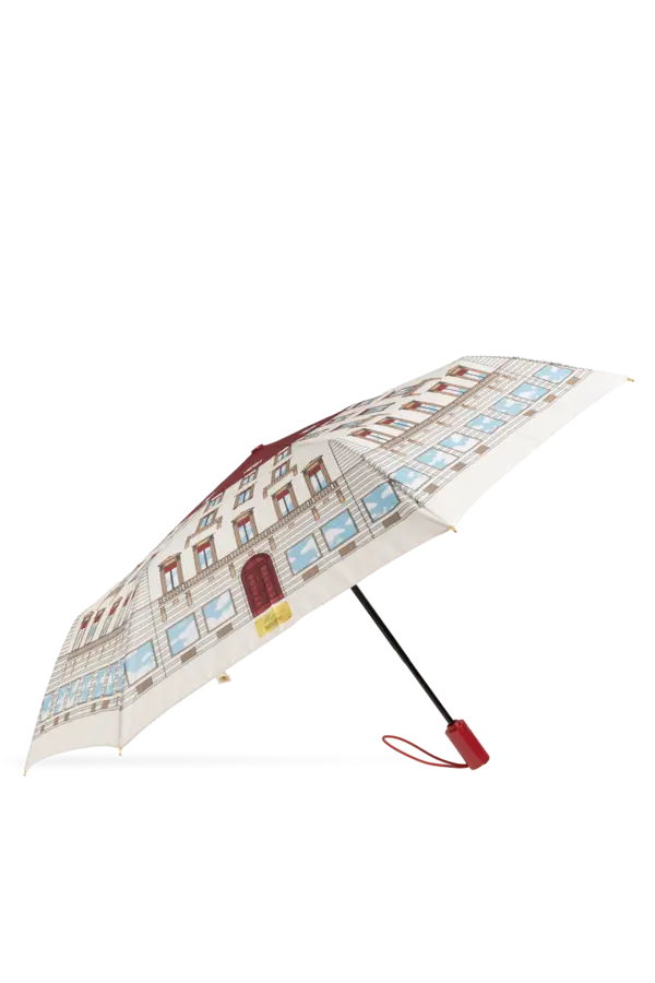 Moschino Folding Umbrella With Print
