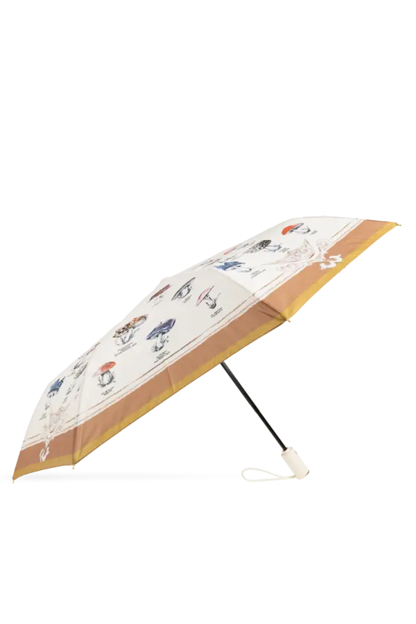 Moschino Folding Umbrella With Colorful Print