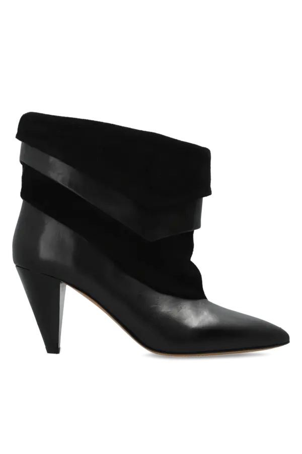 Isabel Marant Étoile Suede Heeled Ankle Boots "lyone