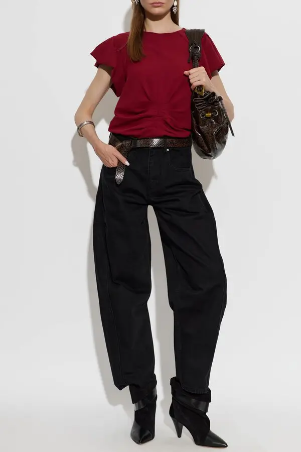 Isabel Marant Étoile Suede Heeled Ankle Boots "lyone