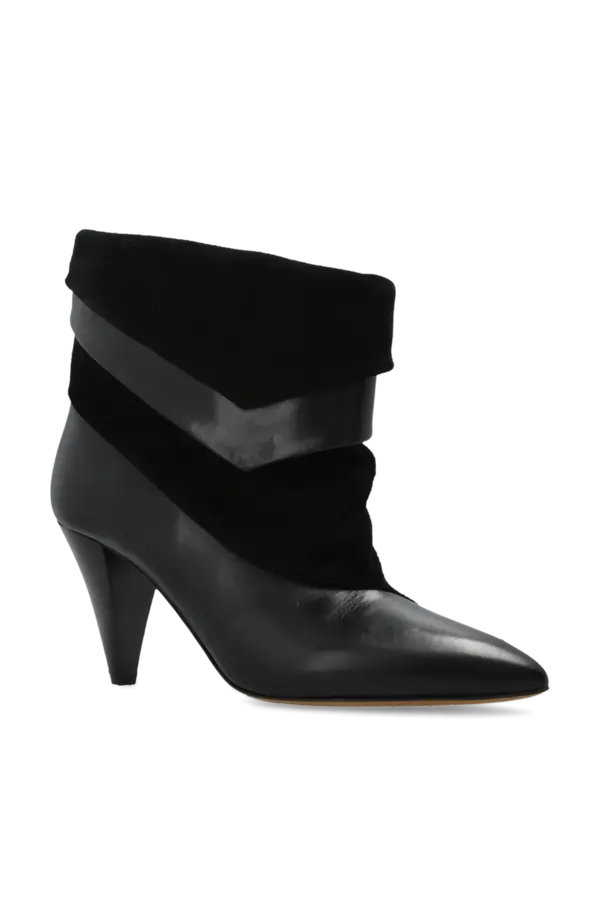 Isabel Marant Étoile Suede Heeled Ankle Boots "lyone