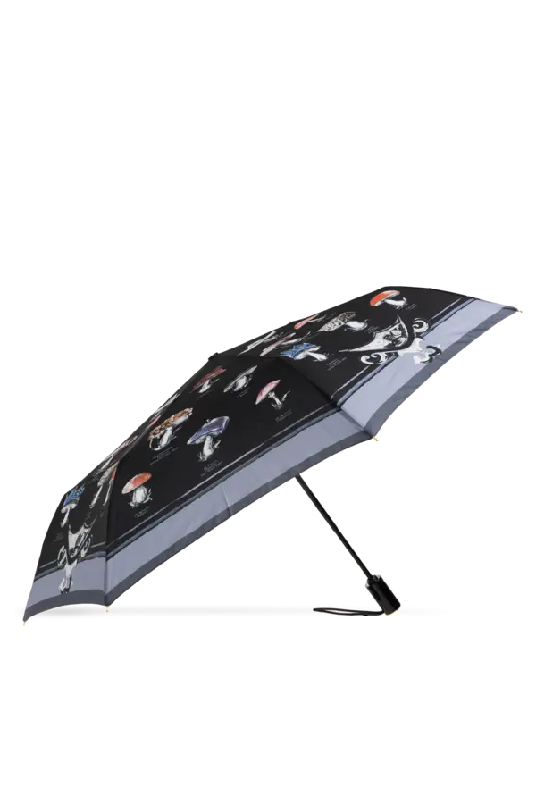 Moschino Folding Umbrella With Print