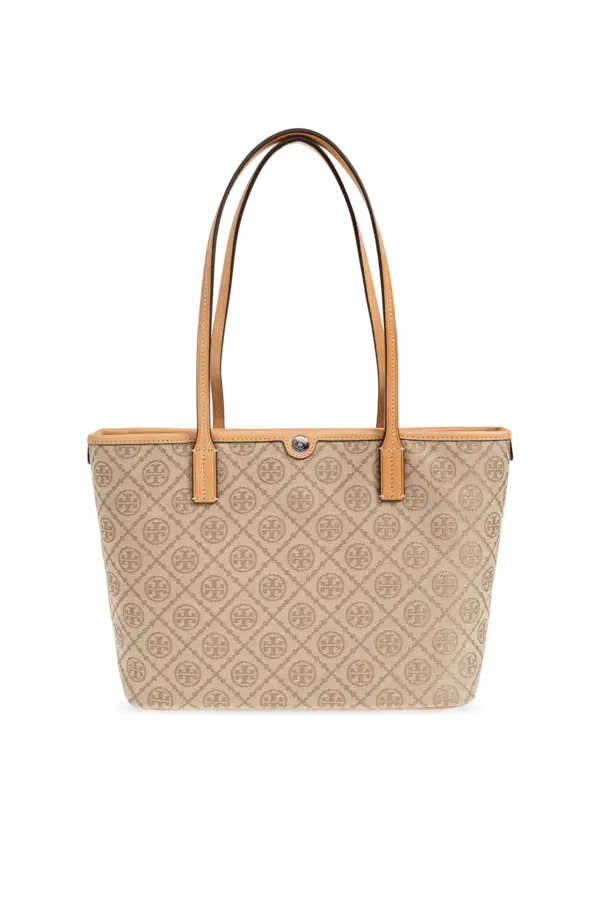 Tory Burch T-monogram Small’ Shopper Bag - Beige