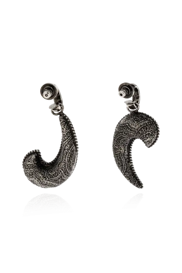 Etro Asymmetrical Earrings In -finished Brass