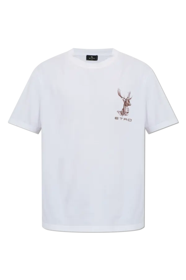 Etro T-shirt With Embroidered Logo
