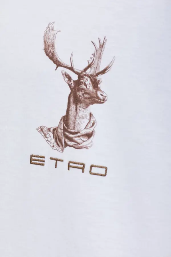 Etro T-shirt With Embroidered Logo