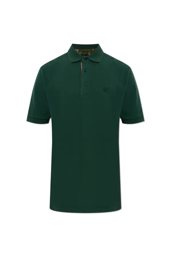 Etro Polo With Embroidered Logo - Green