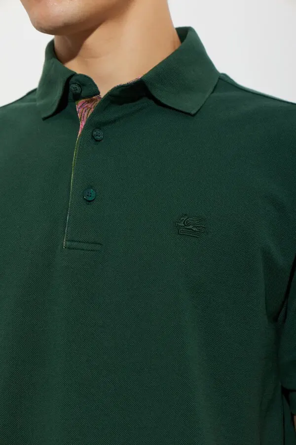 Etro Polo With Embroidered Logo