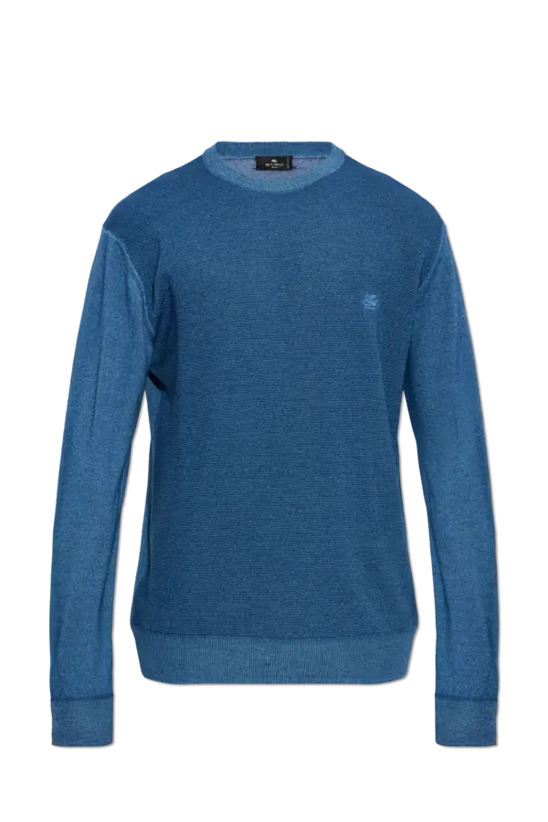 Etro Wool Sweater With Embroidered Logo