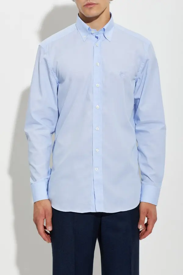 Etro Tailored Shirt With Embroidered Logo