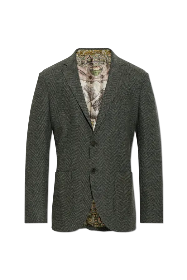 Etro Herringbone Pattern Blazer
