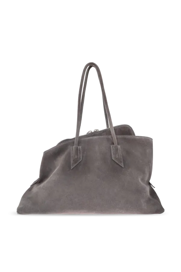 Attico La Passeggiata Medium Suede Tote - Grey