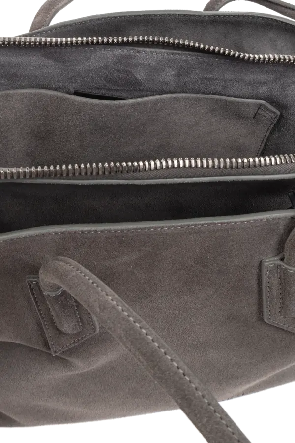 Attico La Passeggiata Medium Suede Tote - Grey