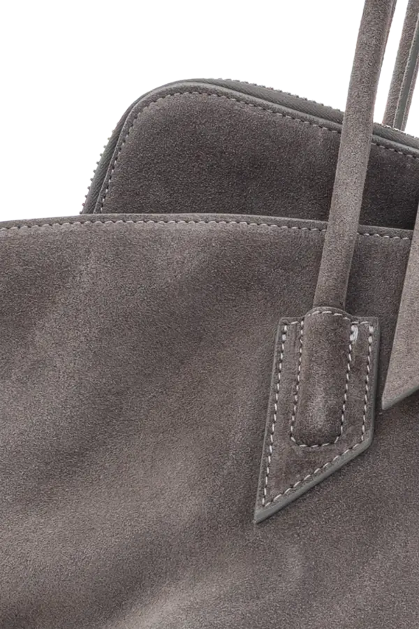Attico La Passeggiata Medium Suede Tote - Grey