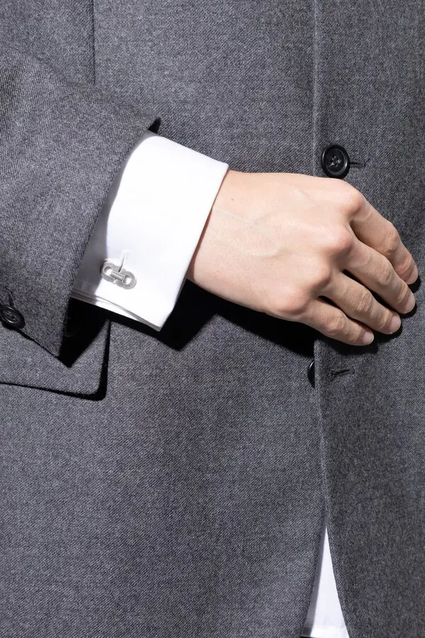 FERRAGAMO Cufflink In The Shape Of A Logo