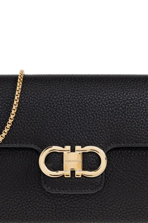 FERRAGAMO Leather Wallet On A Chain