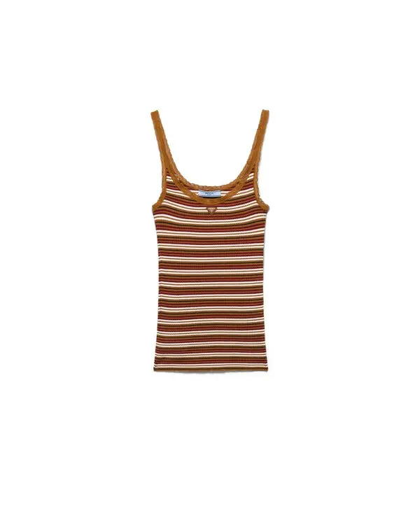Prada Striped Cotton Top