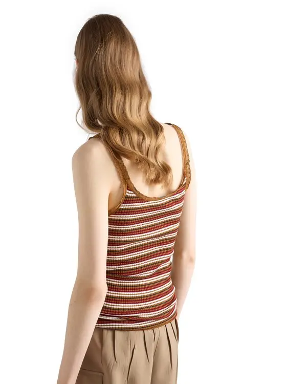 Prada Striped Cotton Top