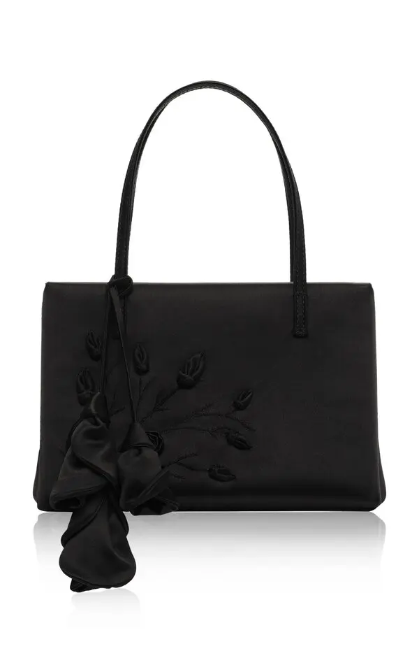 Magda Butrym Satin Embroidered Barbara Bag