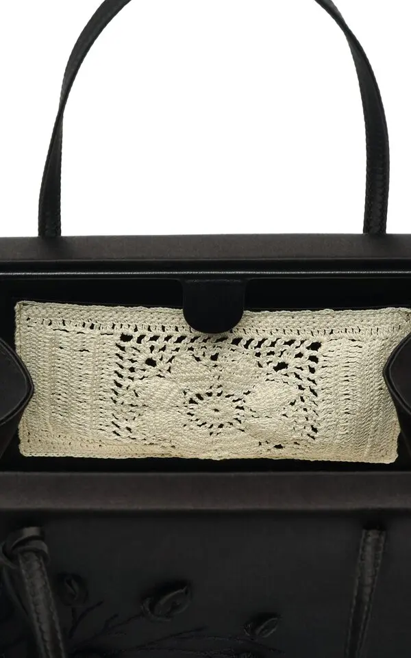 Magda Butrym Satin Embroidered Barbara Bag