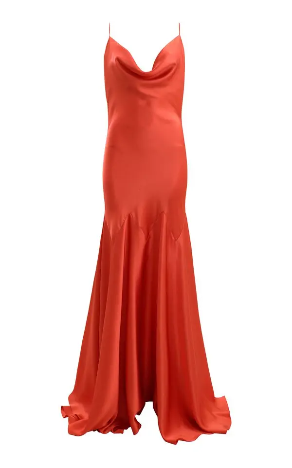 FRANCESCA MIRANDA Agata Silk Maxi Dress