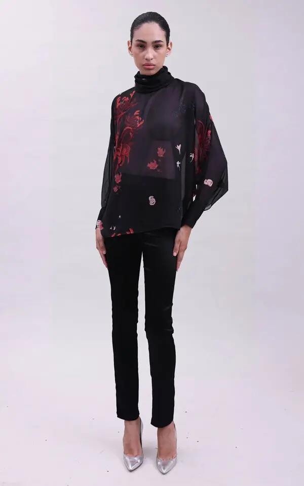 FRANCESCA MIRANDA Soleil Silk Stretch Pants