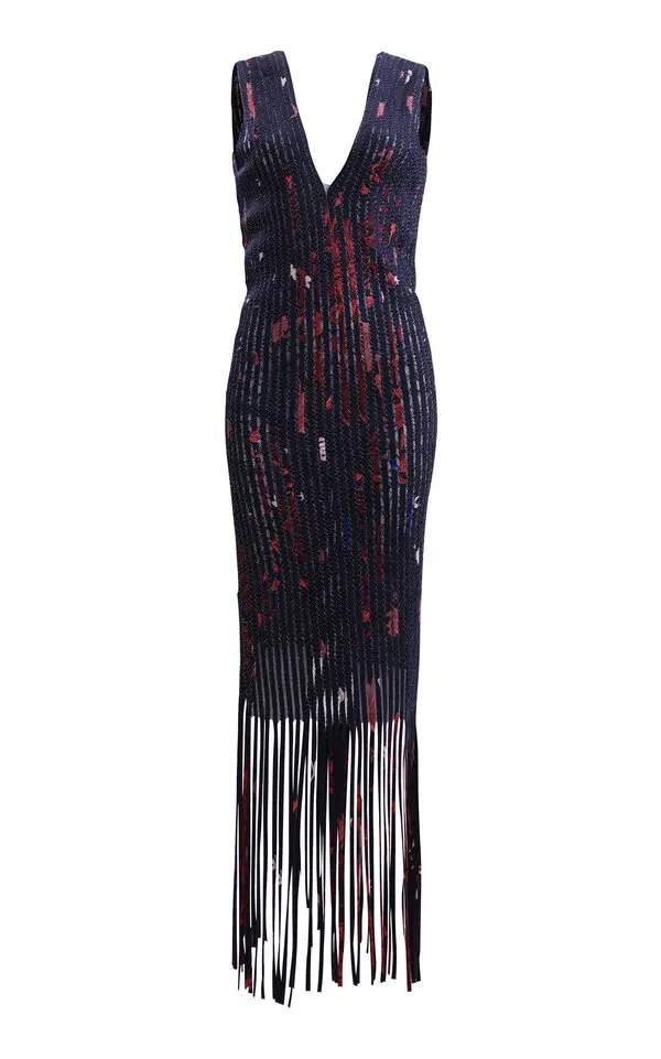 FRANCESCA MIRANDA Noir Handwoven Silk Gown