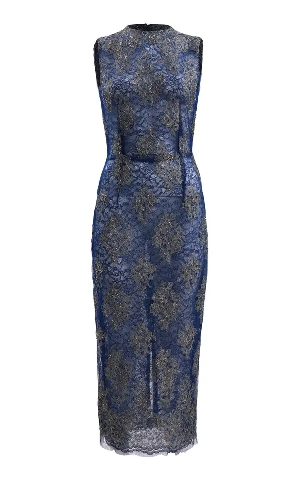 FRANCESCA MIRANDA Estela Midi Lace Dress