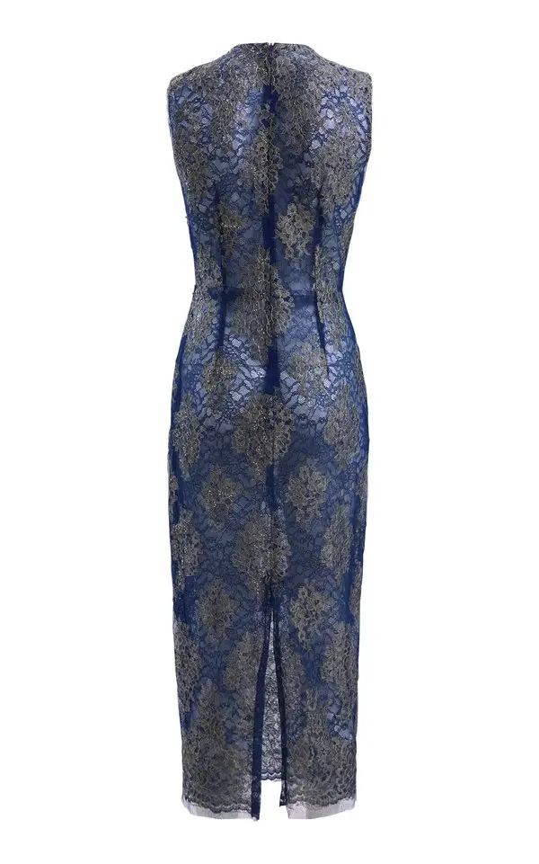 FRANCESCA MIRANDA Estela Midi Lace Dress