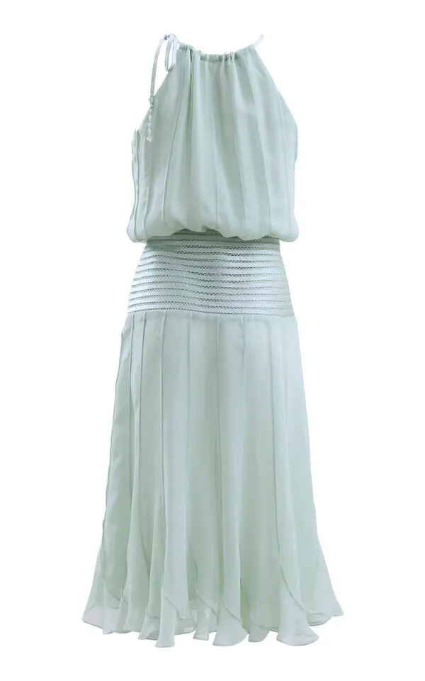 FRANCESCA MIRANDA Celeste Silk Midi Dress