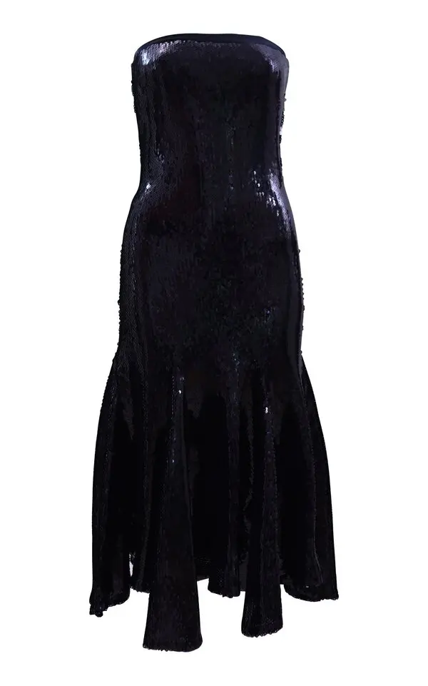 FRANCESCA MIRANDA Simone Sequin Midi Dress