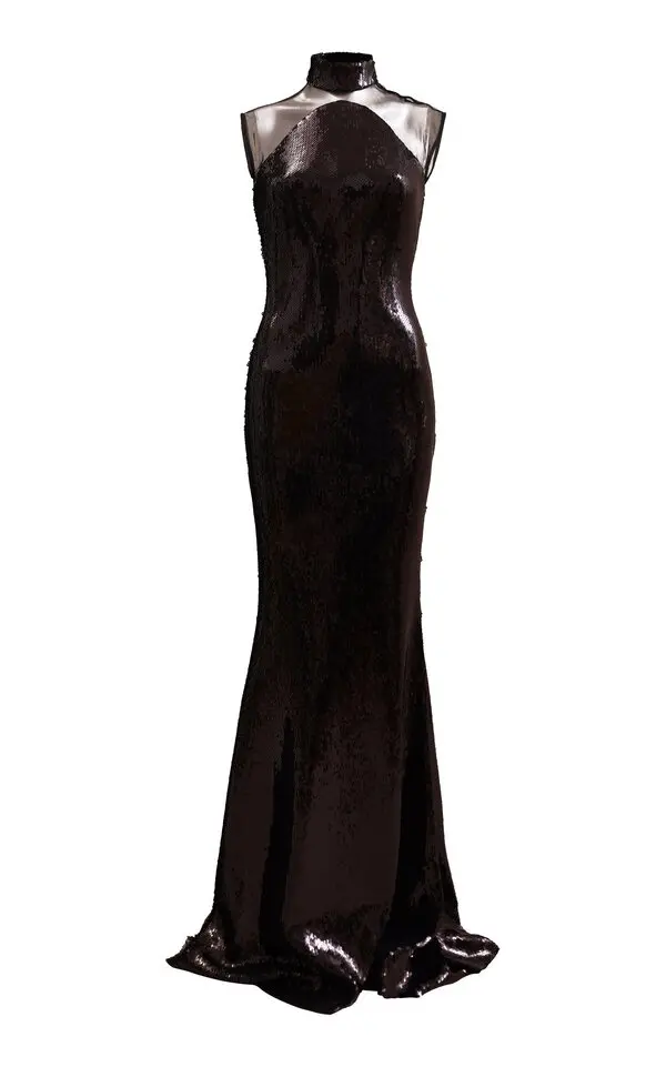 FRANCESCA MIRANDA Noche Sequin Maxi Dress