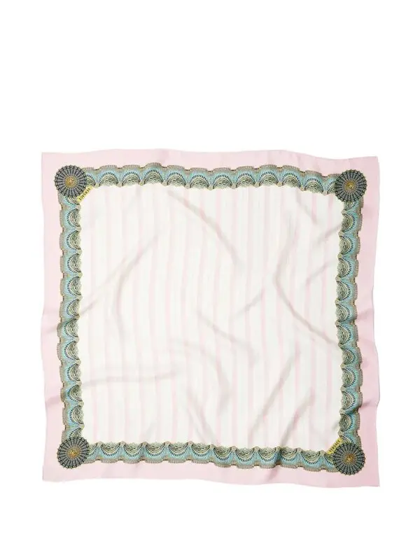 Versace Scarf 90x90 Silk Twill Bio Print "the Encore