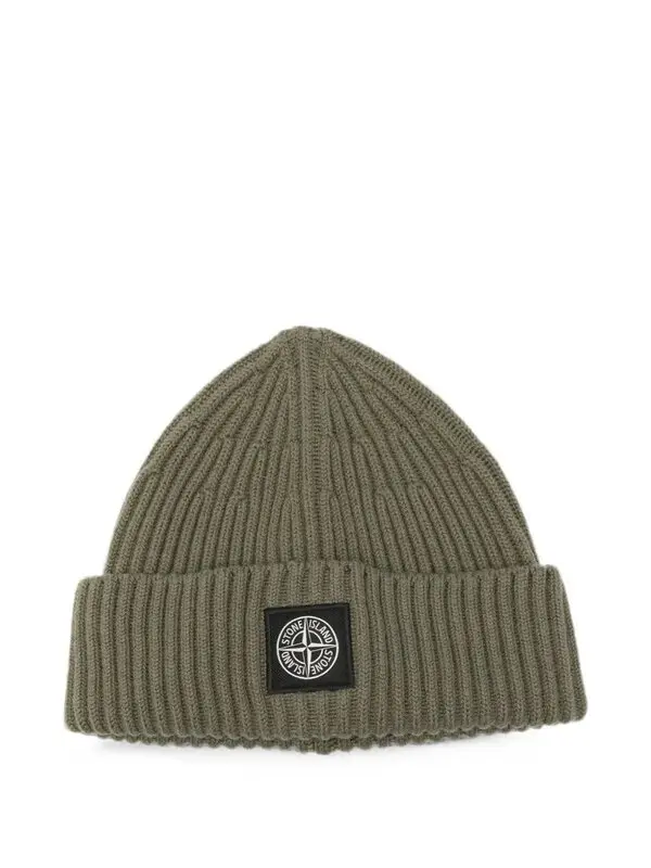 Stone Island Hat Wool 100% Virgin Wool Beanie