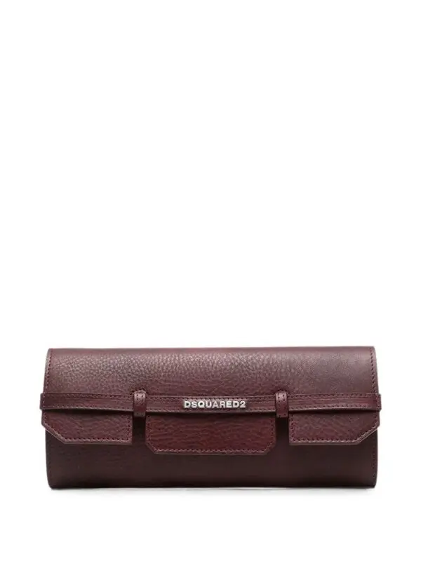 Dsquared2 Clutch Leather "vacchetta Logo