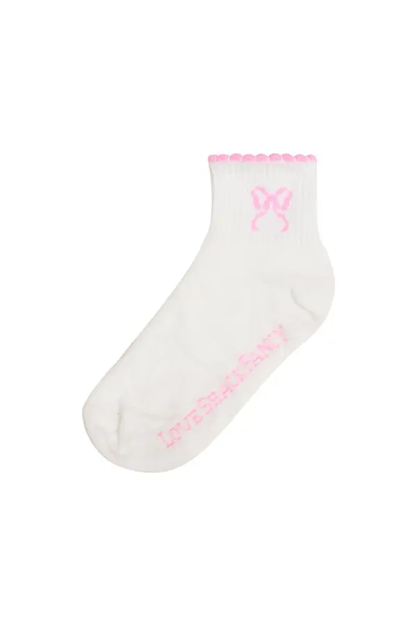 LoveShackFancy Doyenne Cotton Bow Ankle Socks